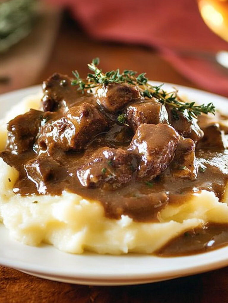 Beef Tips and Gravy - Lady Recipes