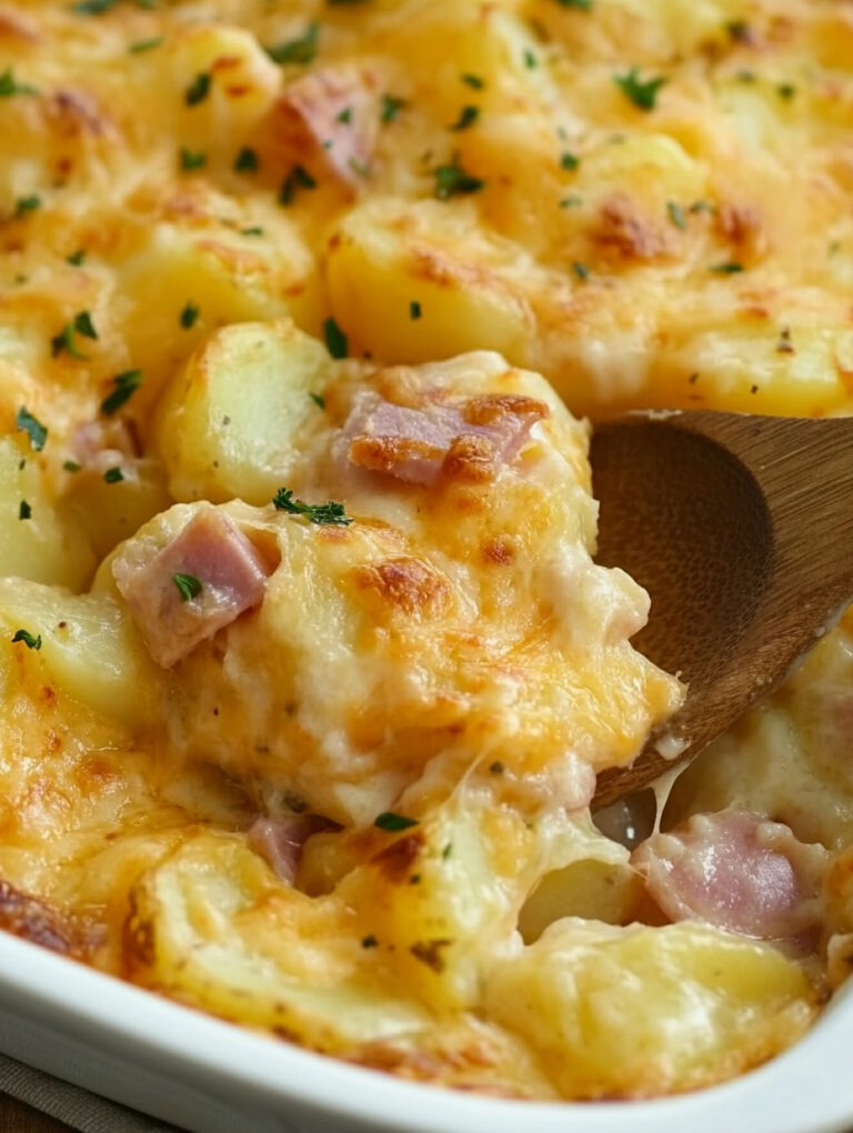 Scalloped Potatoes and Ham - Lady Recipes