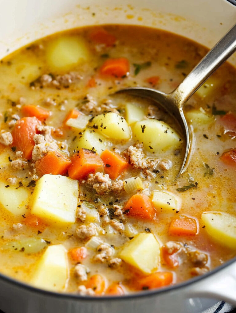 Cheeseburger Soup - Lady Recipes