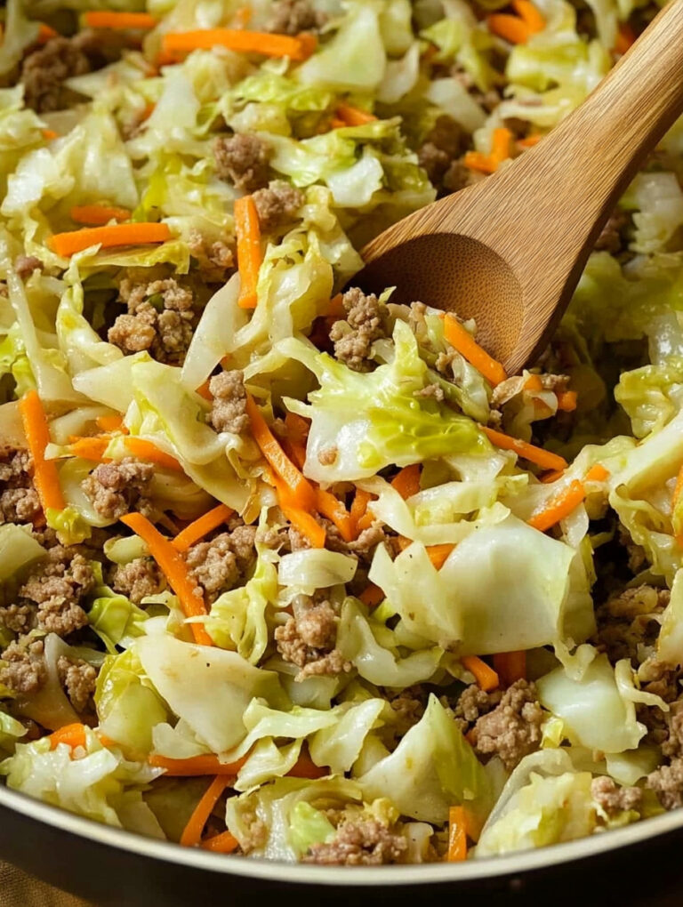 Easy Low Carb Egg Roll in a Bowl - Lady Recipes