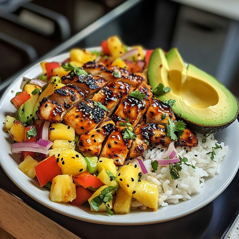 Lemon Ginger Chicken with Pineapple Mango Salsa