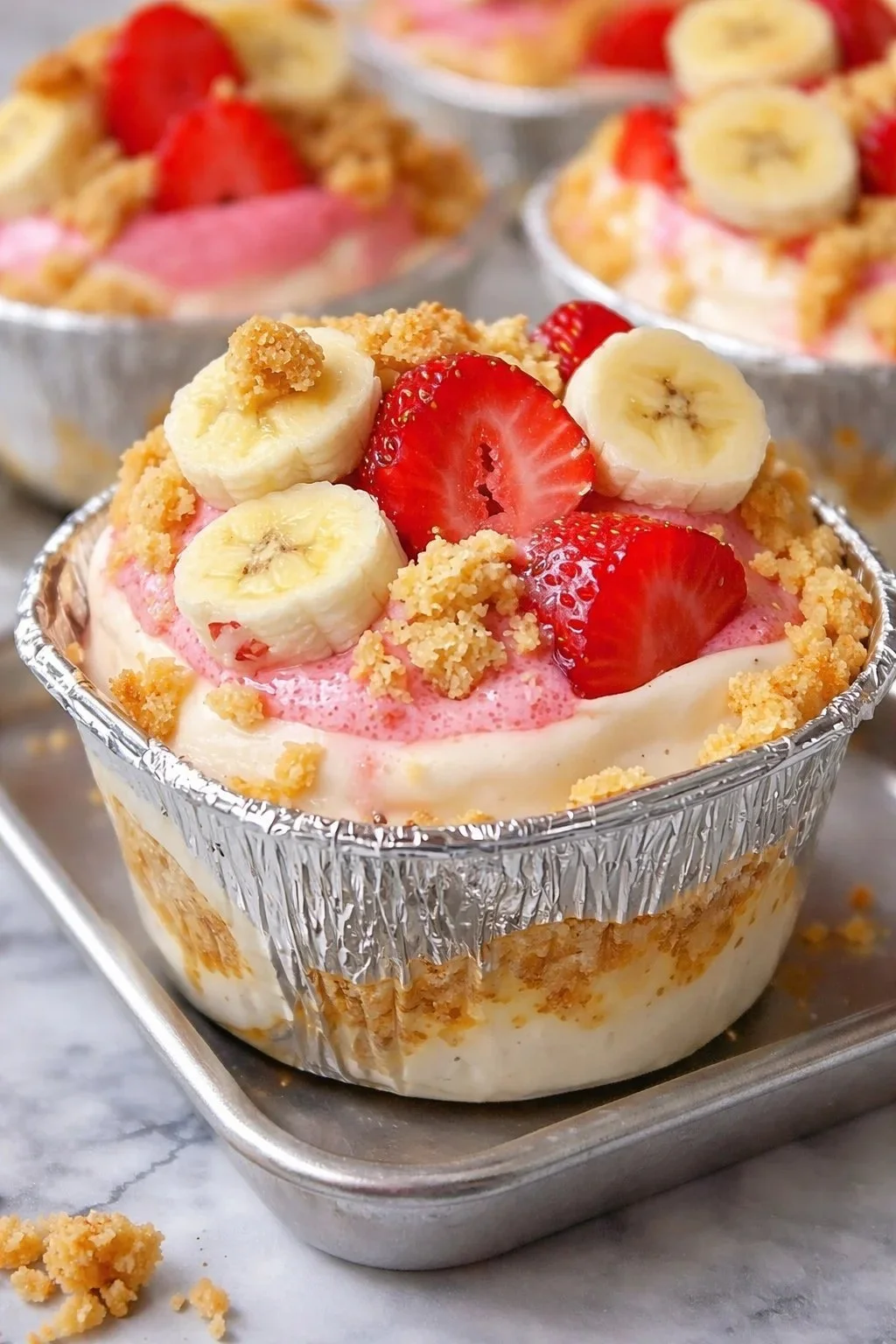 Strawberry Cheesecake Banana Pudding